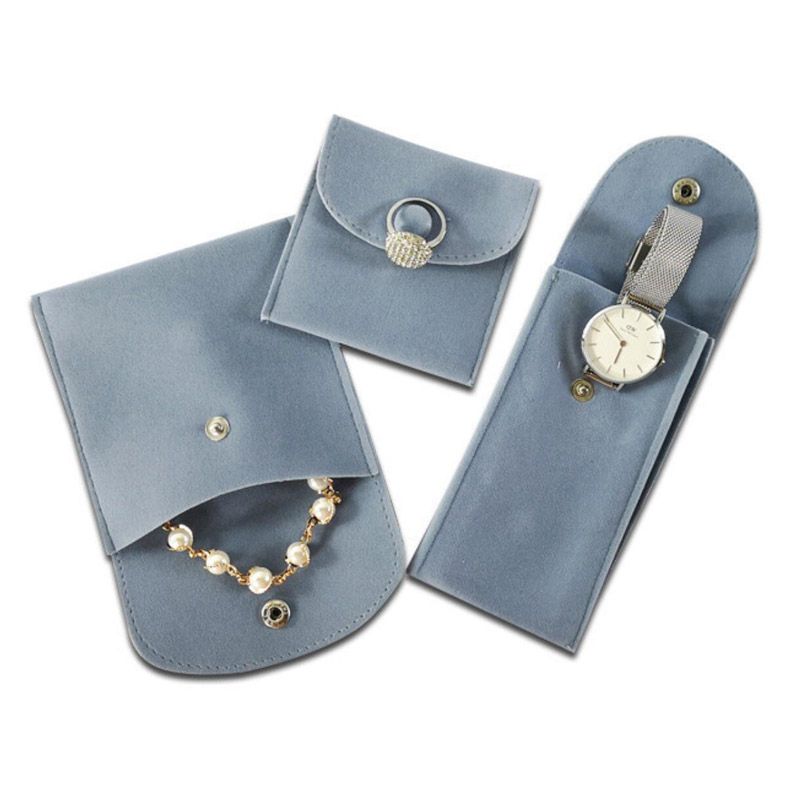 Microfiber Watch Pouch Bags With Gasket Custom | Gift Packaging
