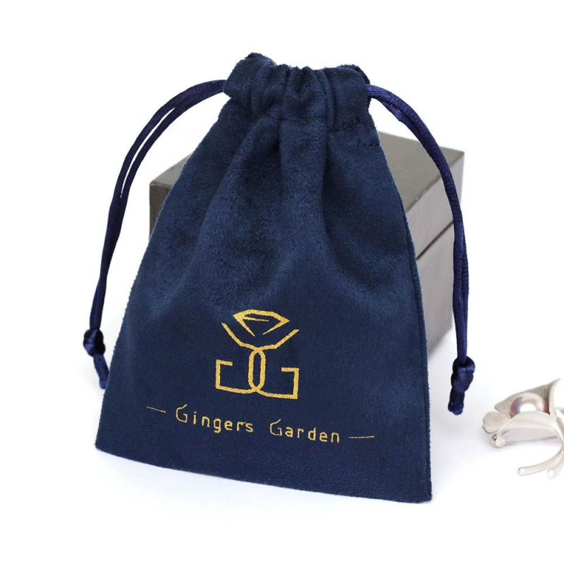 Velvet Pouches with Printed Logo | Jewelry Packaging