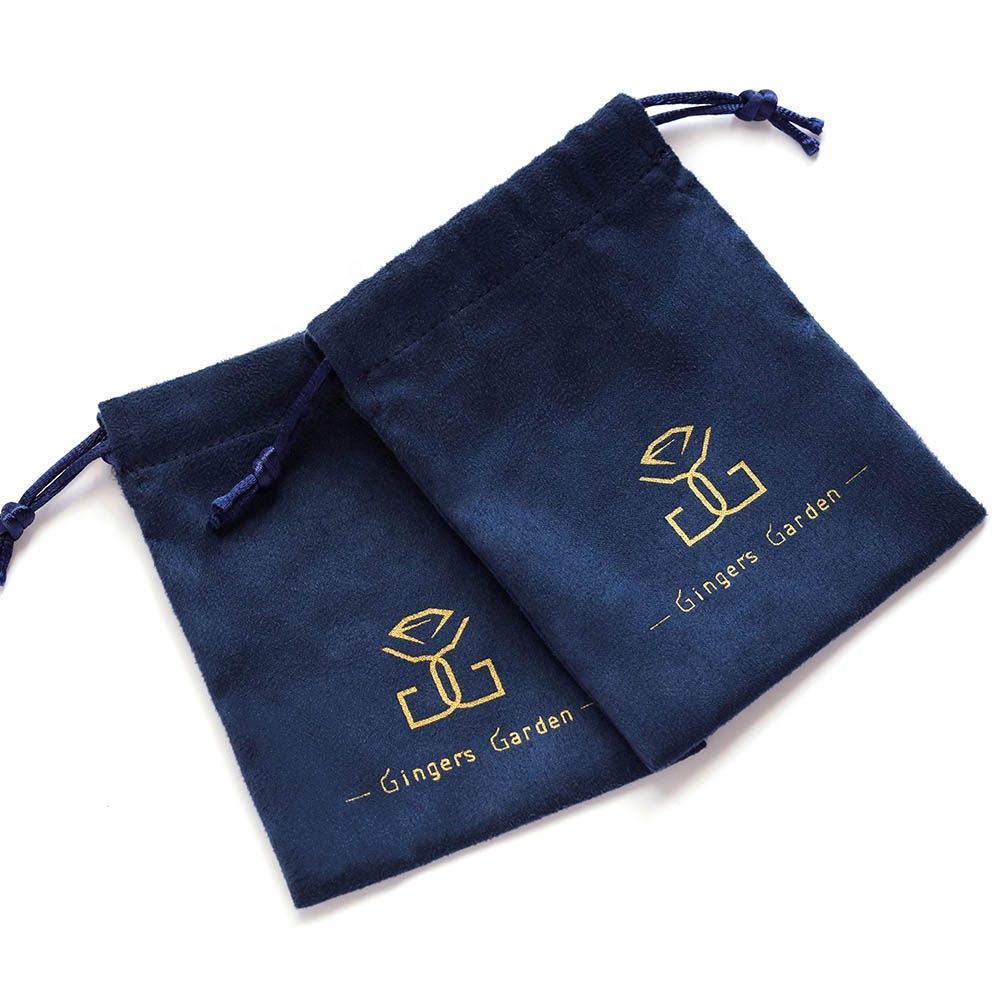 Velvet Pouches with Printed Logo | Jewelry Packaging
